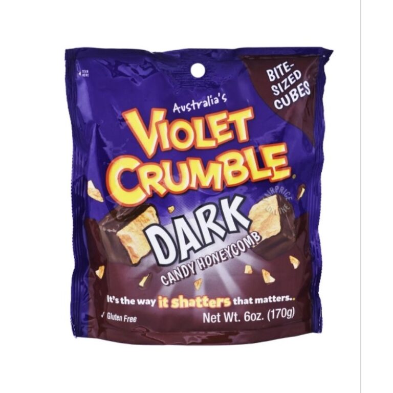 Australia's violet crumble chocolate honeycomb coated chocolate candy ...