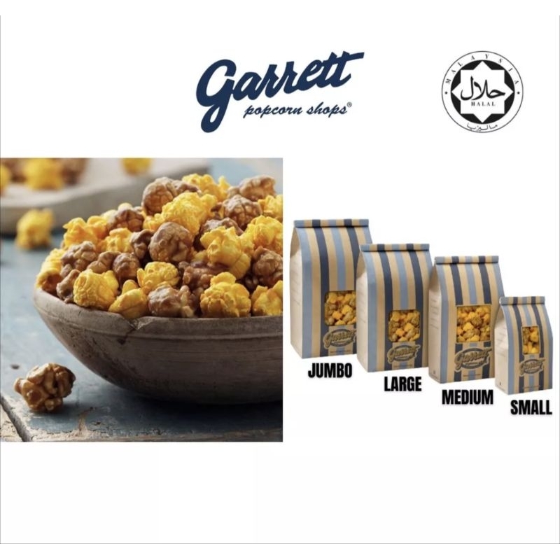 Garrett popcorn cinema snacks popcorn assorted flavoured snacks sweet ...