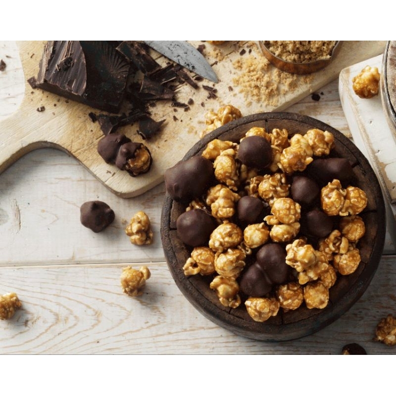 Garrett premium dark chocolate Cocoa caramel crisp popcorn Christmas ...