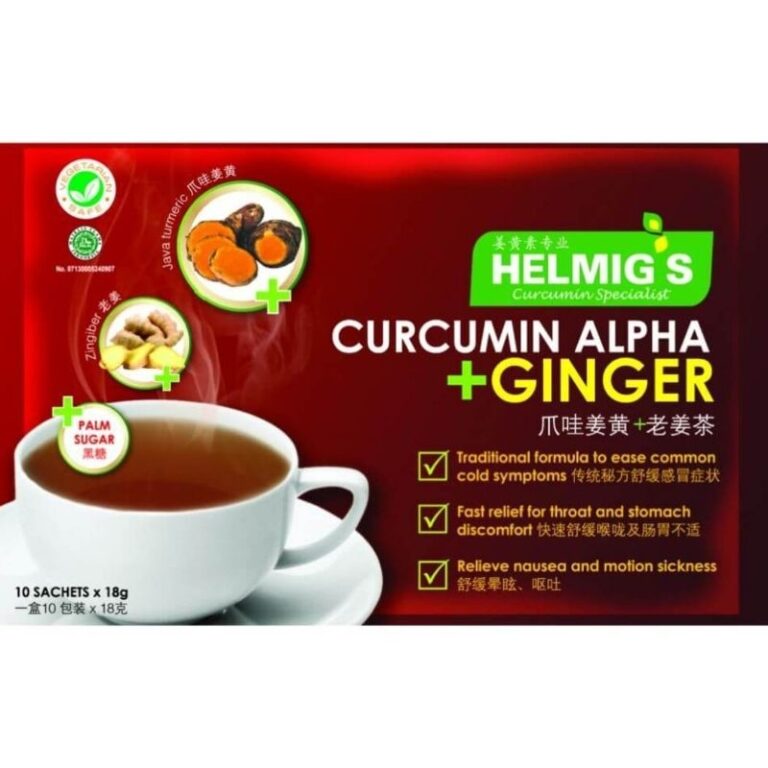 Helmig's curcumin alpja ginger tea cold relief ginger tea stomach ...
