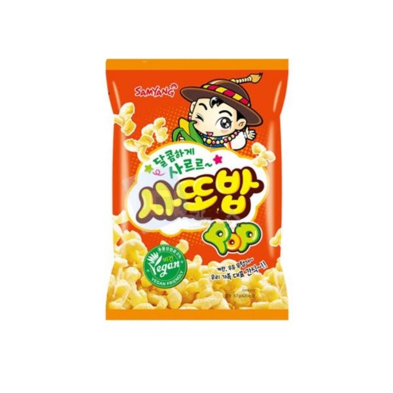 Samyang sattobab soft corn snack vegetarian snack corn snack puff ...