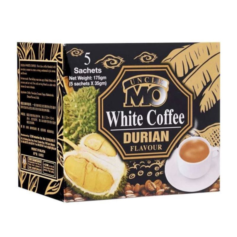 Uncle Mo white coffee durian flavoured coffee durian white coffee ...