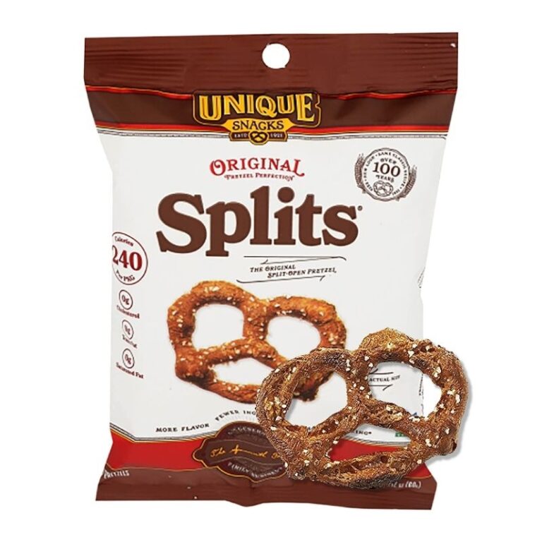Unique snacks organic original sprouted splits pretzel USDA organic ...