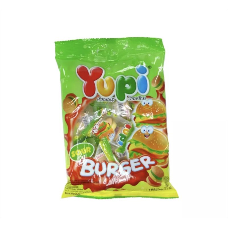 Yupi gummy candies hamburger fast food gummies gummy bear party Review ...